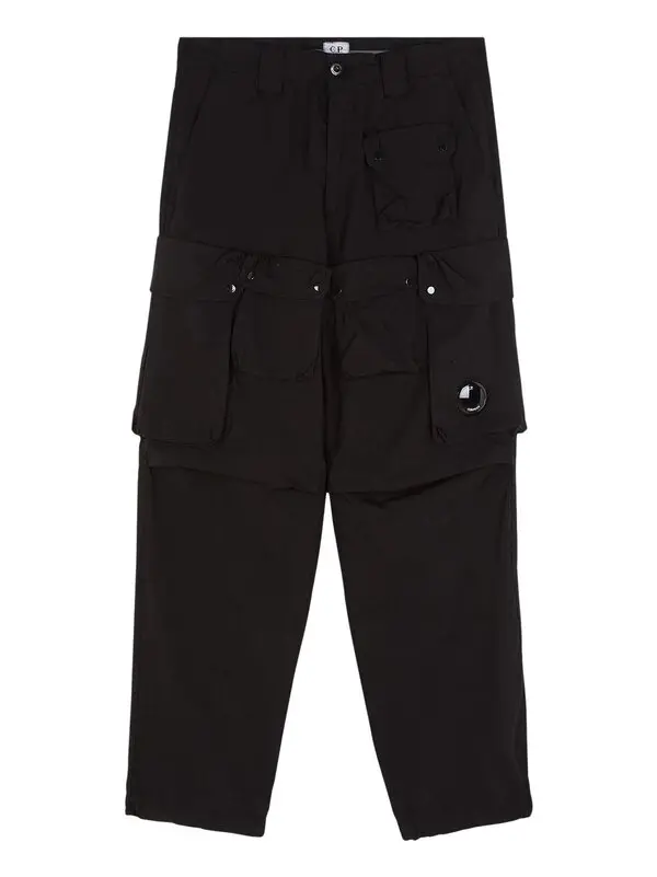 C.P. COMPANY Ripstop Loose Cargo Pants - Black