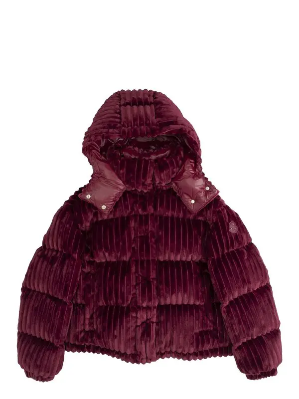 Moncler Daos Cowneck Corduroy Jacket - Red