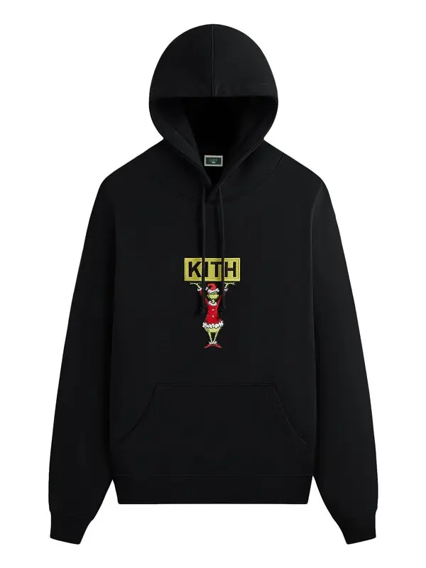 Kith X The Grinch Classic Logo Williams Iii Hoodie - Black