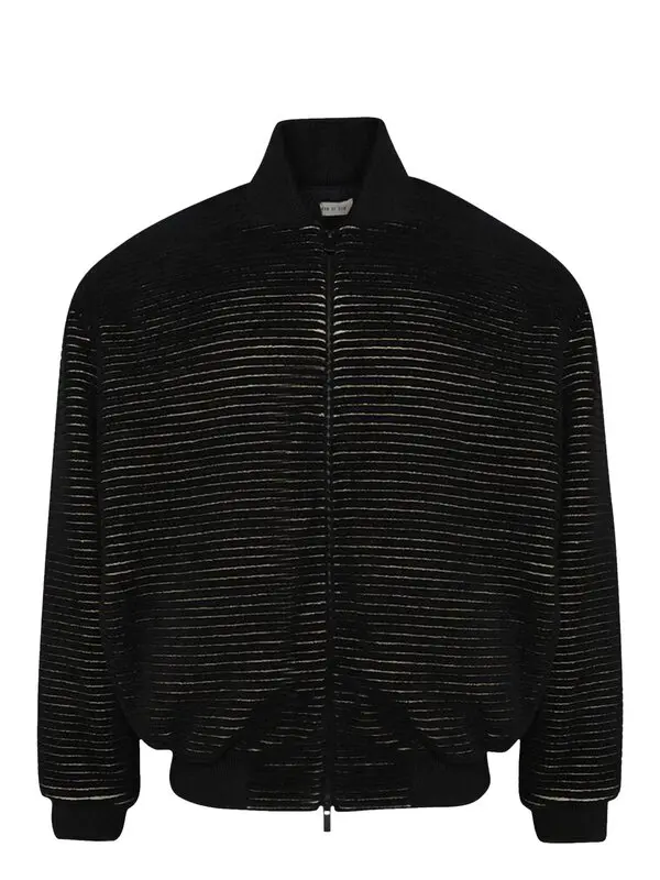 Fear Of God Stripe Bomber - Black