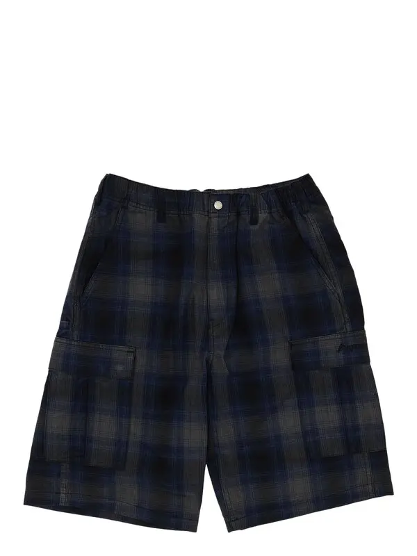 Supreme Plaid Cargo Shorts - Black