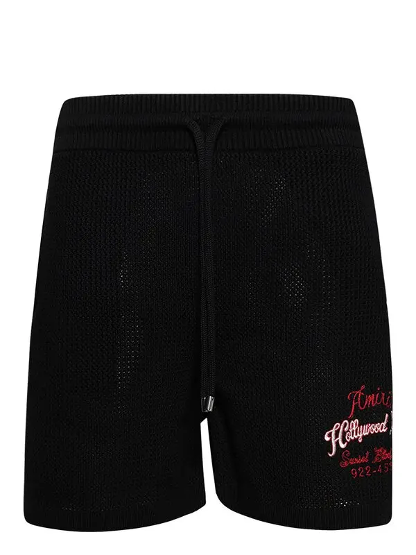 Amiri Hollywood Auto Mesh Short - Black