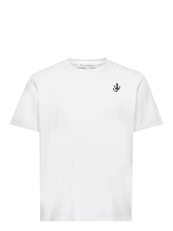 JW Anderson Anchor Embroidery T-shirt - White