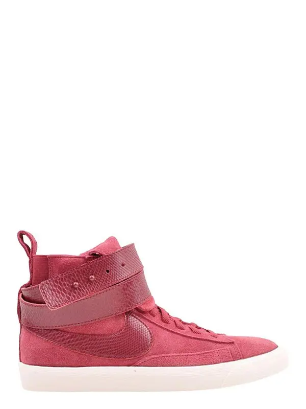 Nike Blazer Mid Twist Suede Sneakers - Red