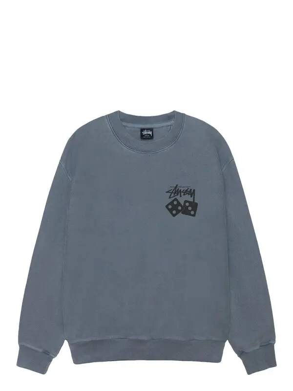 StÜssy Dice Crewneck - Blue