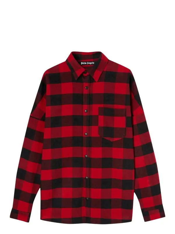 Palm Angels Classic Logo Overshirt - Red
