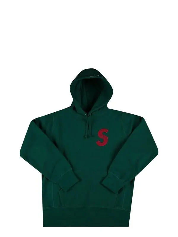 Supreme S Logo Hooded Sweatshirt - Green