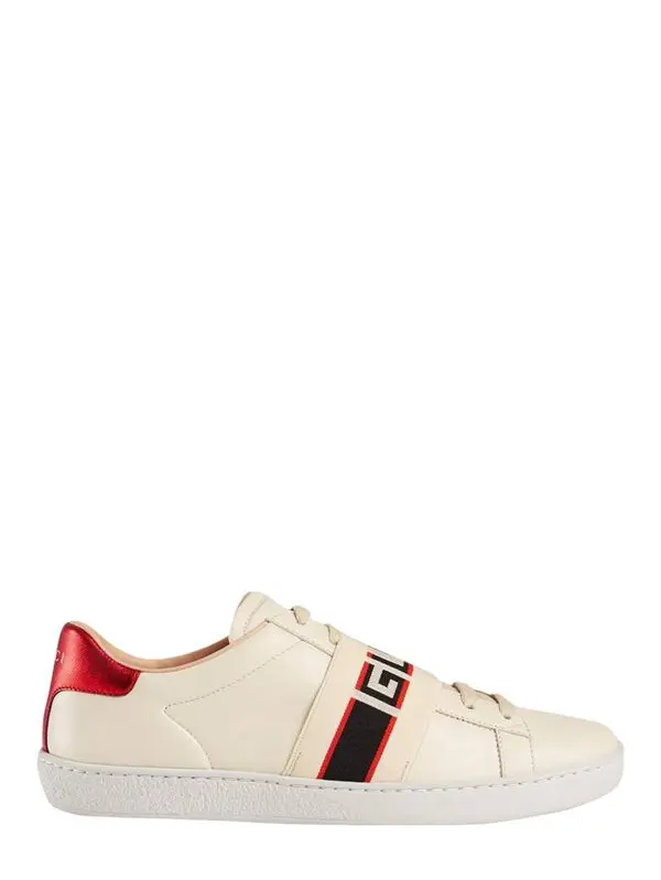 Gucci Ace Stripe Sneakers - Cream
