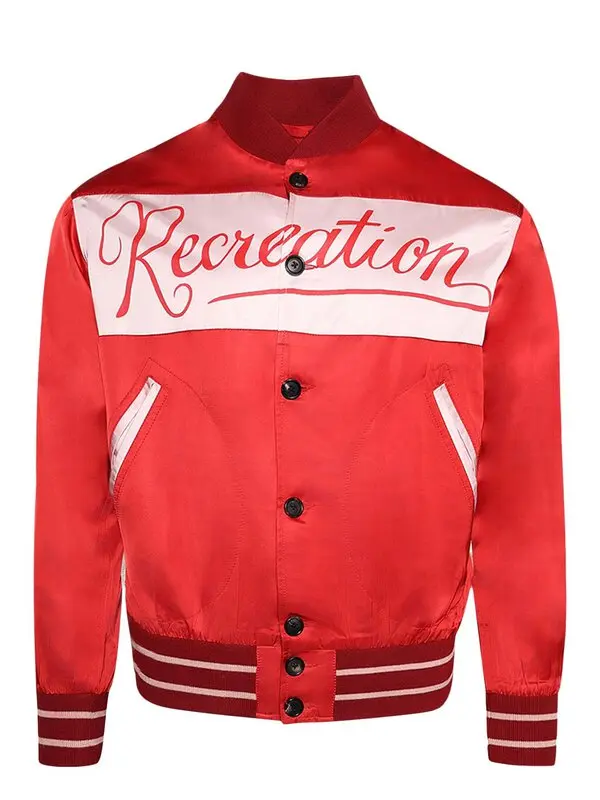 BODE Postcard Rally Jacket - Red