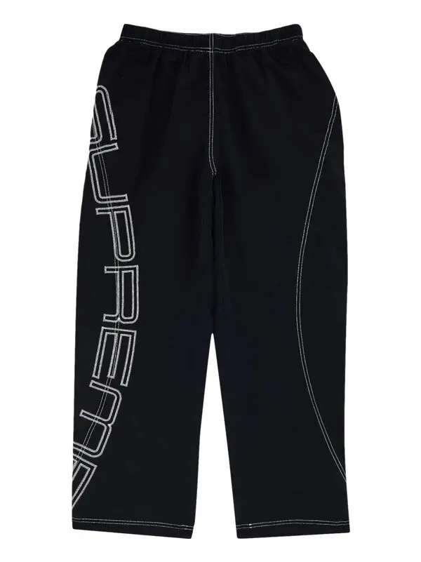 Supreme Spellout Embroidered Track Pant - Black