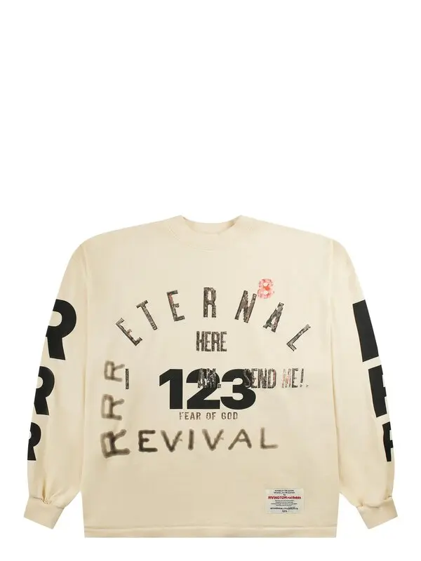 RIVINGTON ROI REBIS Long-sleeve Tee - Cream
