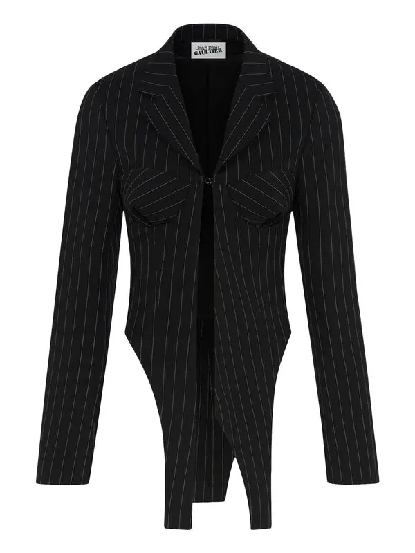 Jean Paul Gaultier Tailored Corset Jacket - Black