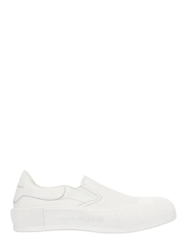 Alexander McQueen Deck Skate Sneakers - White