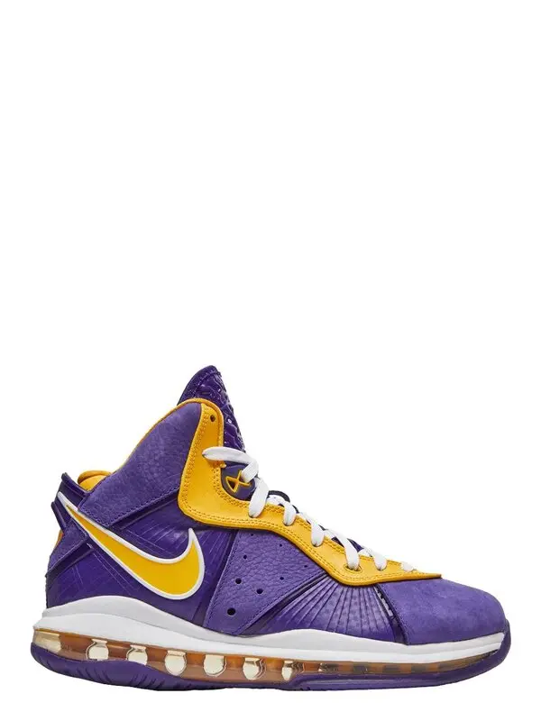 Nike Lebron 8 Gs Lakers Sneakers - Purple