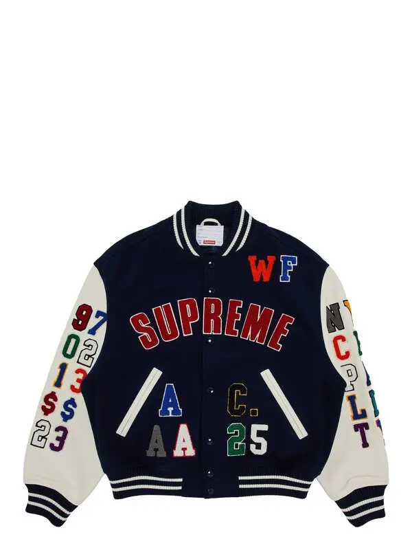 Supreme Praises Varsity Jacket - Blue