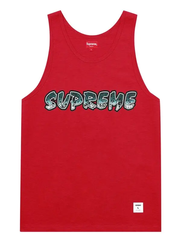 Supreme Splatter Tank Top - Red