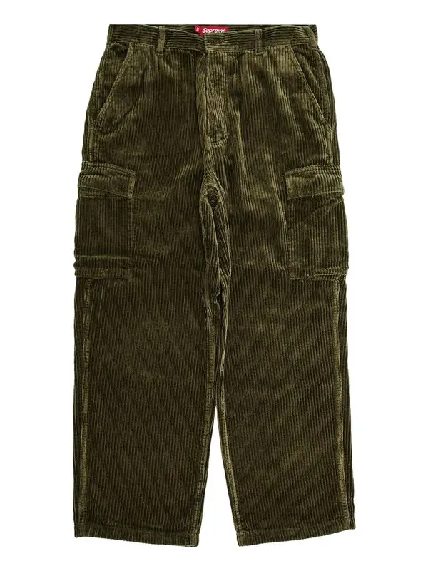 Supreme Wide Wale Corduroy Cargo Pants - Green