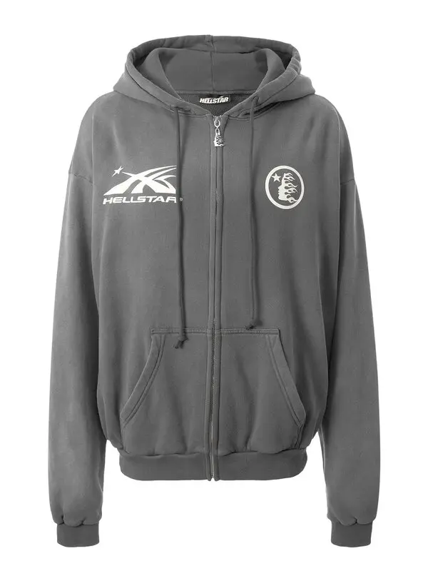 HELLSTAR Hs Logo Zip-up - Grey