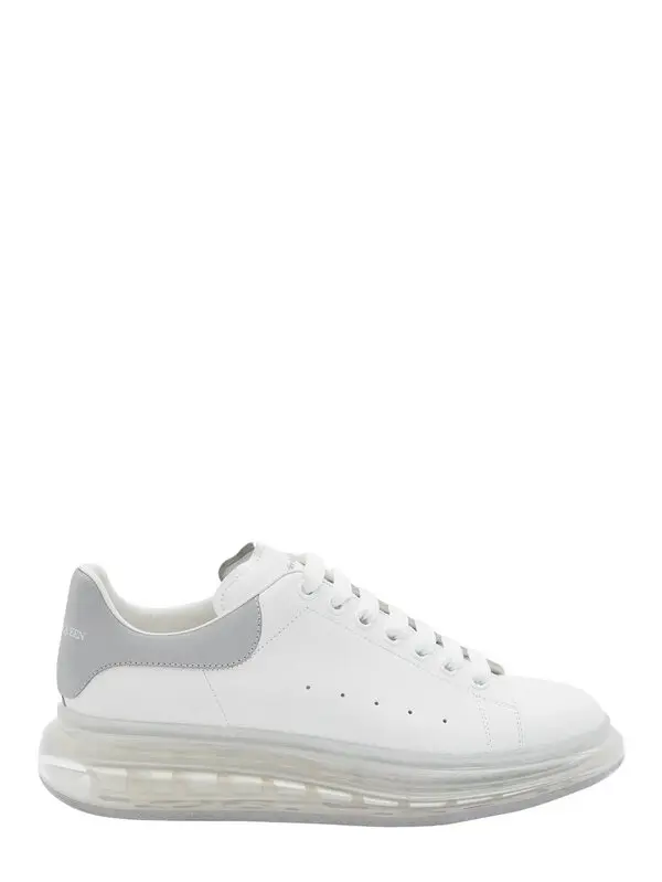 Alexander McQueen Oversized Sneaker With Clear Sole - White