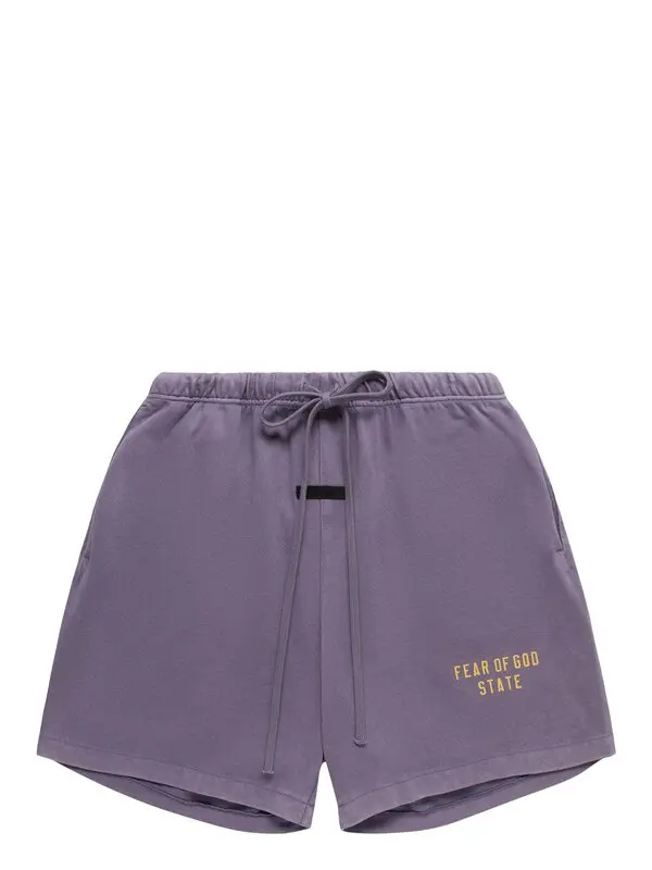 Fear Of God Heavy Jersey Soccer Short - Purple