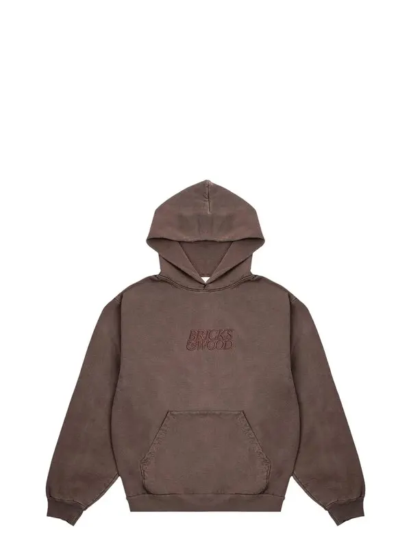 BRICKS & WOOD Core Logo Hoodie - Brown