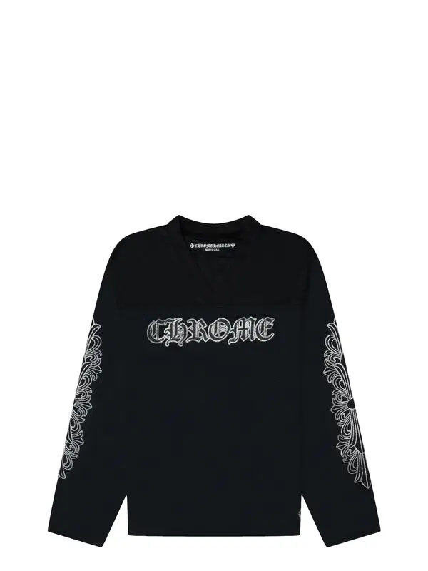 Chrome Hearts Stadium Mesh Long Sleeve Jersey - Black
