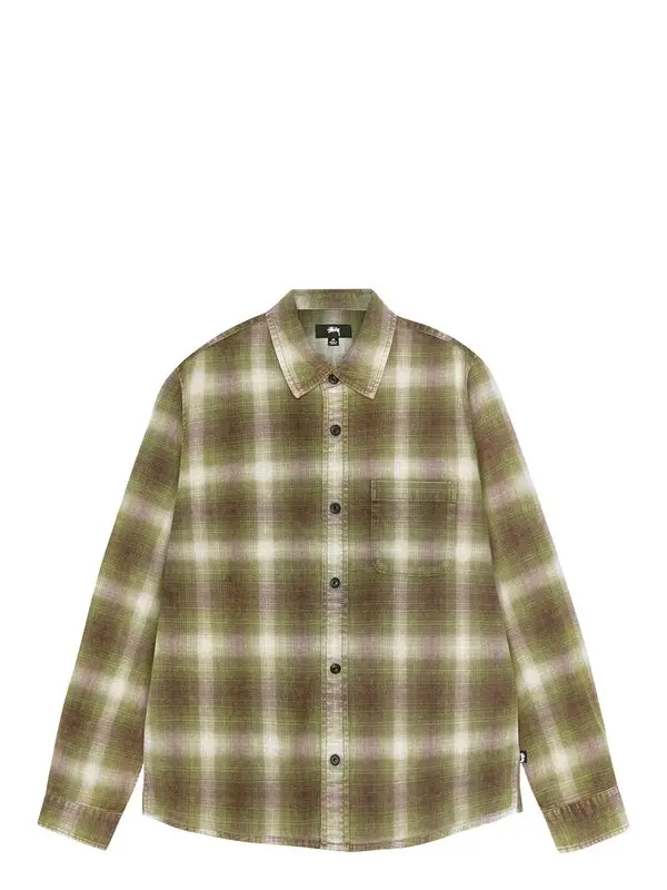 StÜssy Rocco Flannel Plaid Shirt - Green