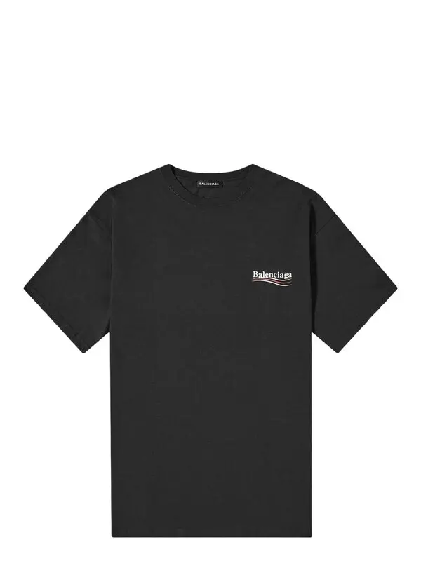 Balenciaga Political Campaign T-shirt - Black
