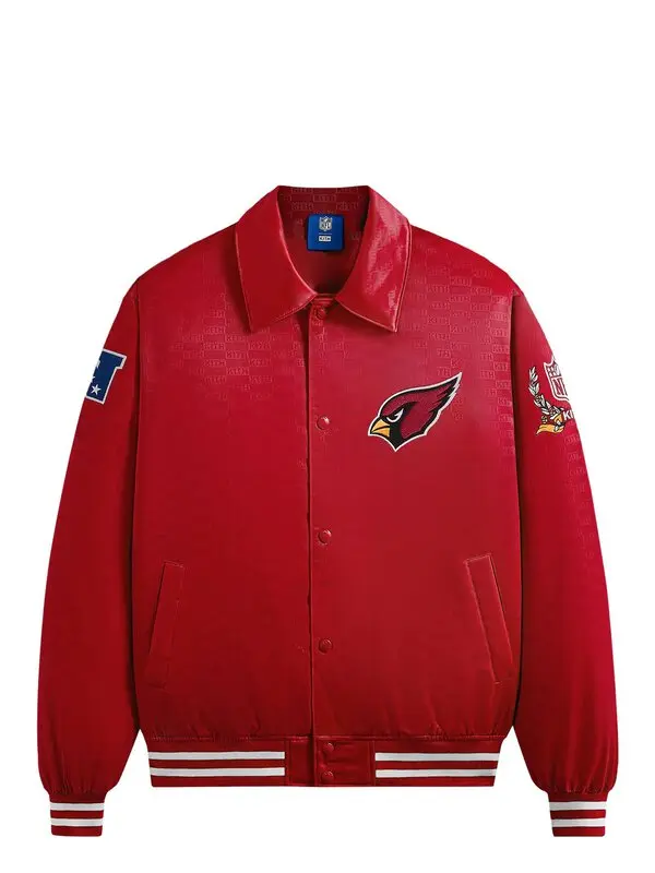 Kith For The Nfl Cardinals Satin Bomber Jacket - Red