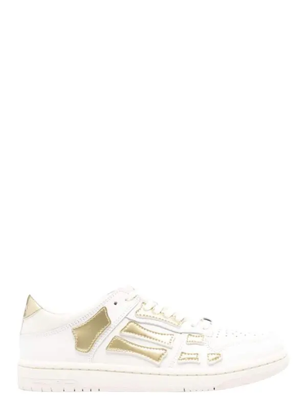 Amiri Skel Top Low Metallic - White