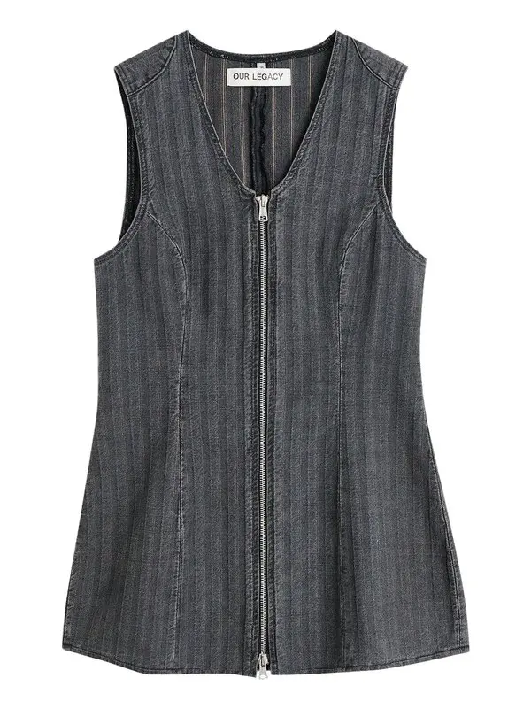 Our Legacy Biker Zip Vest - Grey