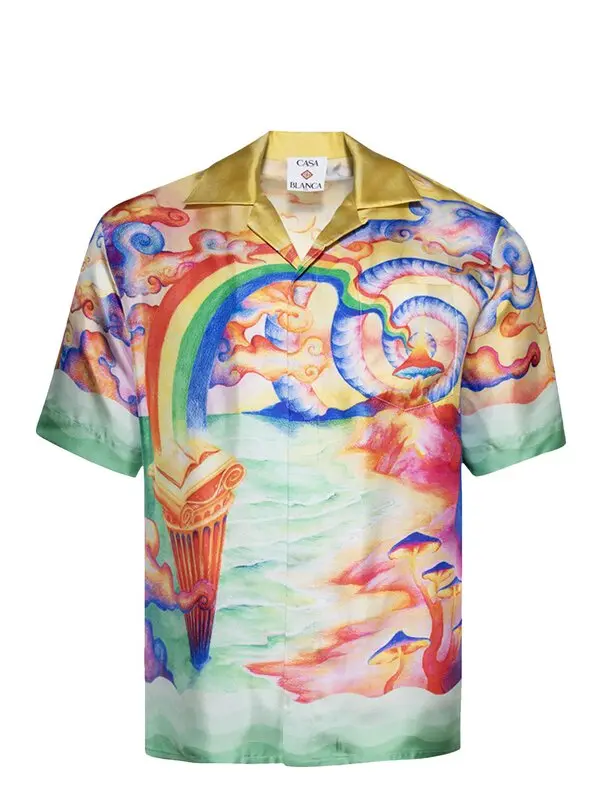 Casablanca Nature's Teacher Silk Shirt - Multicolor