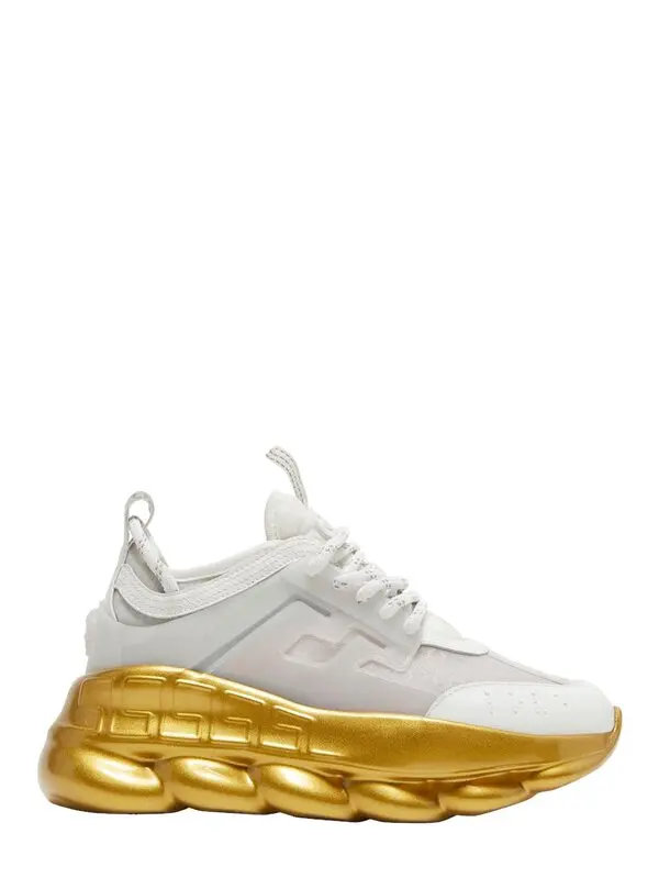 Versace Chain Reaction Sneakers - White
