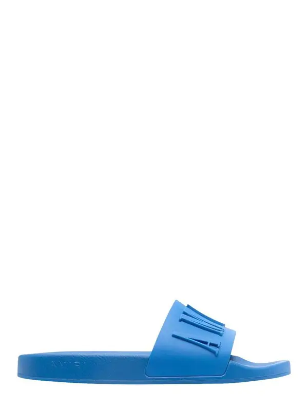 Amiri Logo Pool Slide - Blue