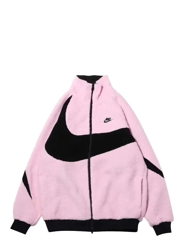 Nike Big Swoosh Reversible Boa Jacket - Pink