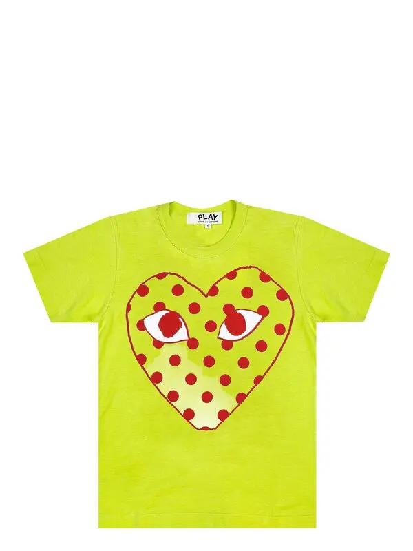 Play Comme Des Garcon Polka Dot Logo T-shirt - Green