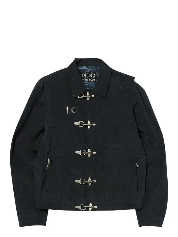 THUG CLUB Scarred Bio Soldier Jacket - Black