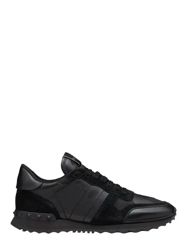 Valentino Garavani Rockrunner Camo Sneakers - Black