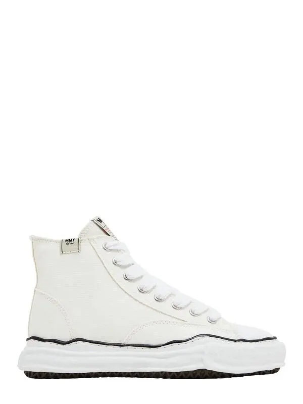 Mihara Yasuhiro Peterson Og Sole Canvas High Top Sneakers - White