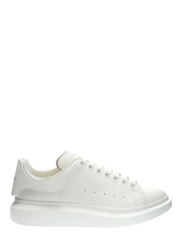 Alexander McQueen Oversized Sneakers With Removable Velcro Patch - White
