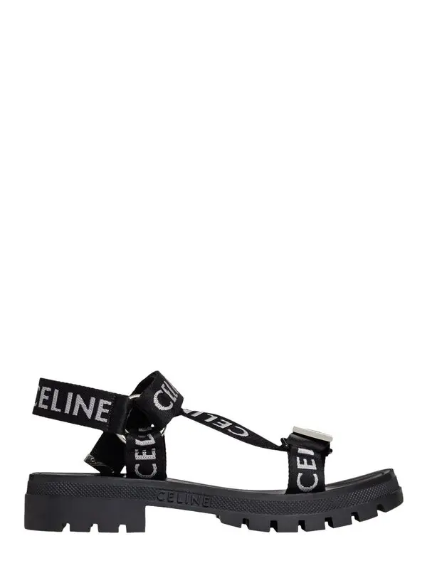 Celine Leo Strappy Sandal - Black