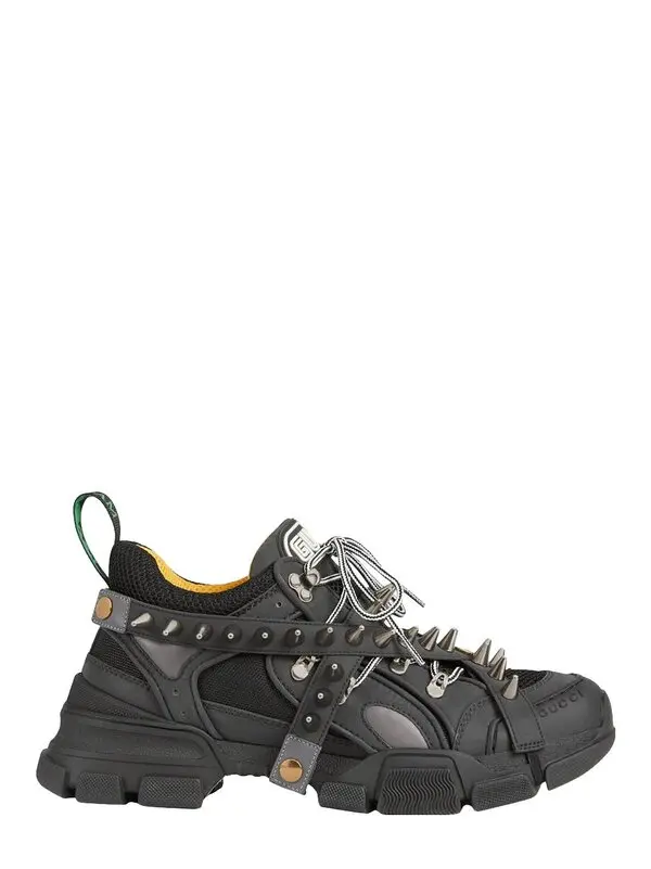 Gucci Flashtrek Removable Spikes Sneakers - Black