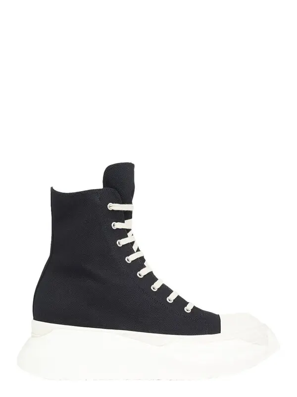 Rick Owens Fogachine Abstract High-top Sneakers - Black