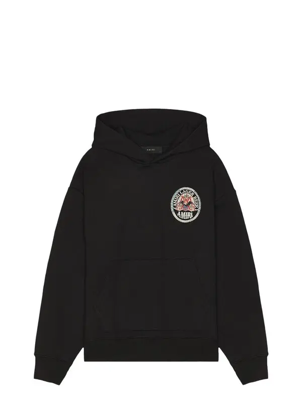 Amiri Eagle Oversized Hoodie - Black