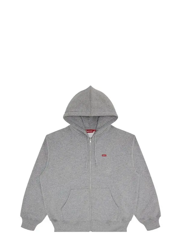 Supreme Small Box Zip Up Hooded Sweatshirt - Grey