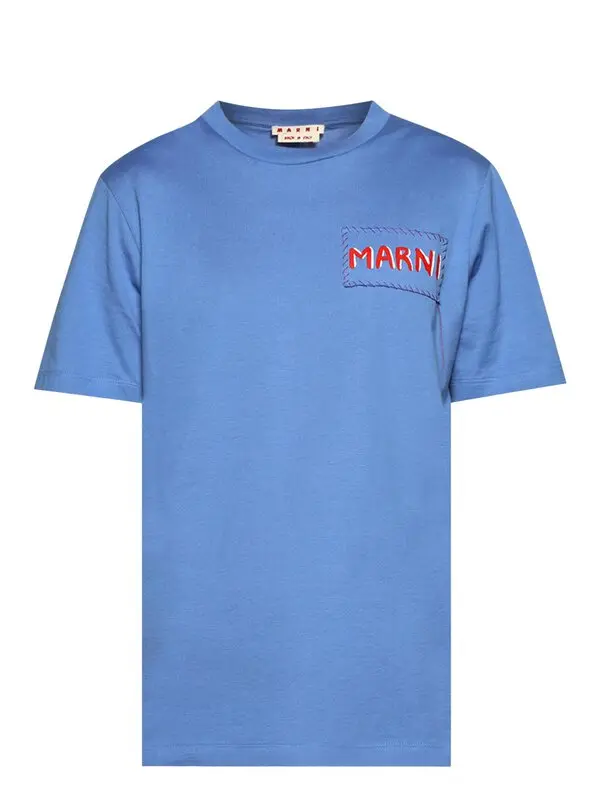Marni Patch T-shirt - Blue
