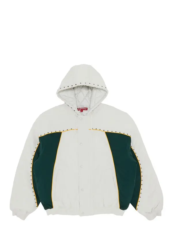 Supreme Studded Stadium Jacket - White