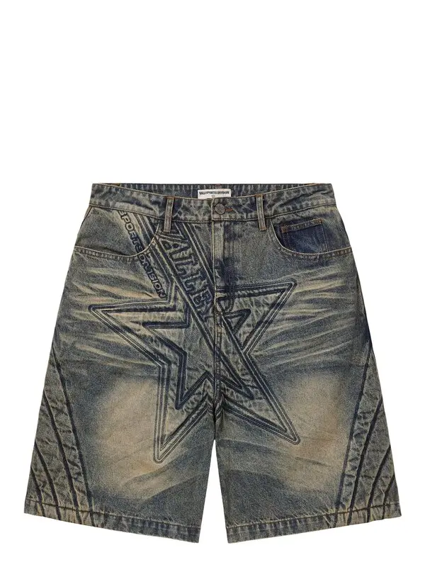 VALE FOREVER Motocross Jorts - Blue