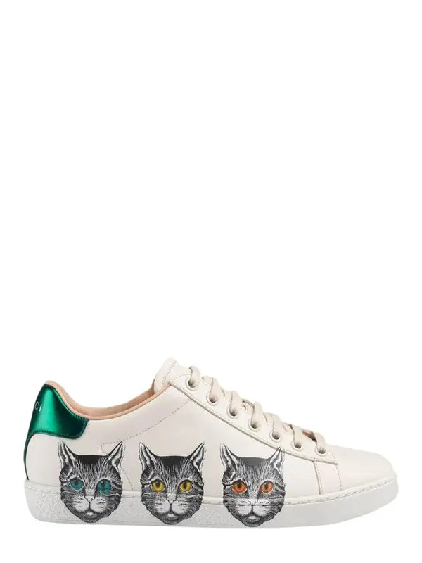 Gucci Ace Mystic Cat Sneakers - White