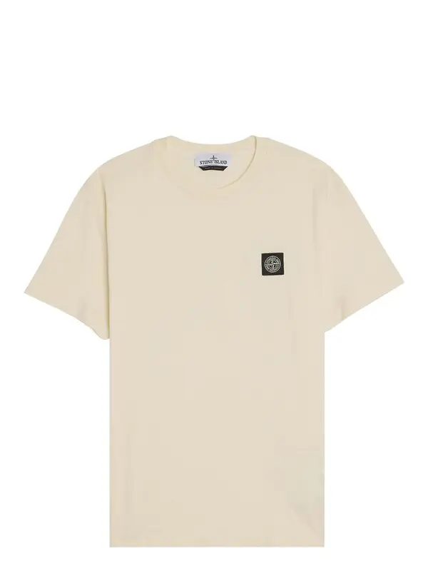 Stone Island Compass Patch T-shirt - Cream